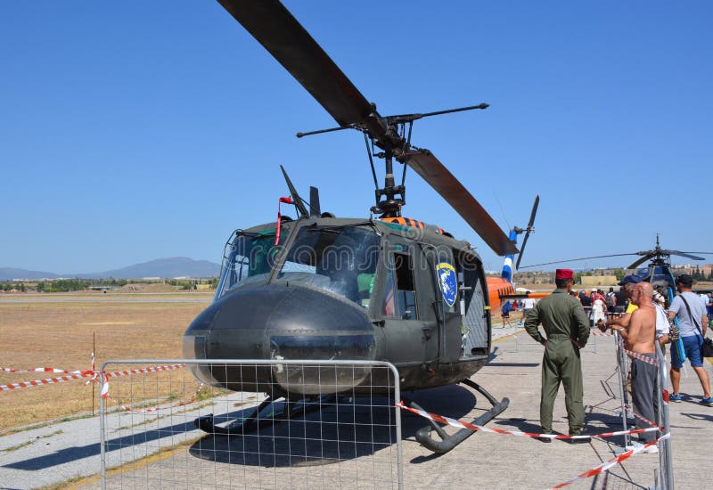 Greece. August 2017: Military Helicopter at the Airshow in Greece ...