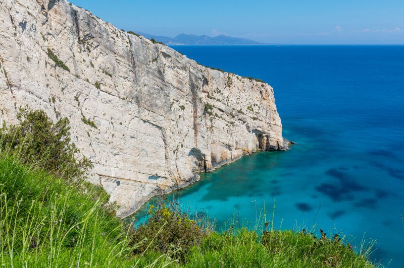 Greece coast stock image. Image of greece, seascape, recreation - 64973659