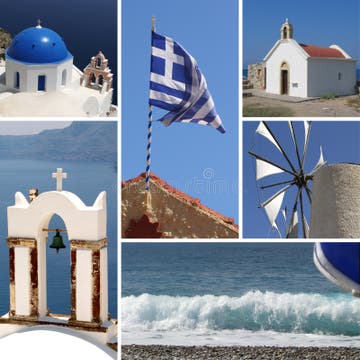 Greece collage stock image. Image of small, greek, vacation - 18886421