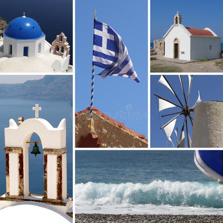 Greece collage stock image. Image of small, greek, vacation - 18886421