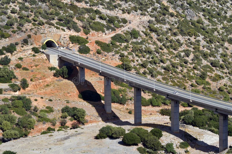 Greece, Crete, Highway stock image. Image of travel - 271408539