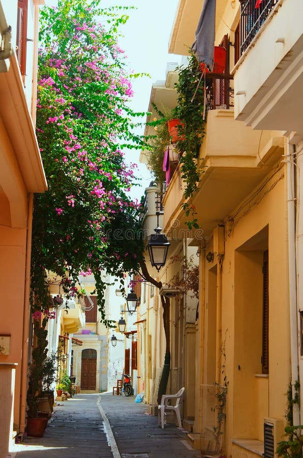 GREECE, CRETE, RETIMNO stock photo. Image of shop, city - 84341646