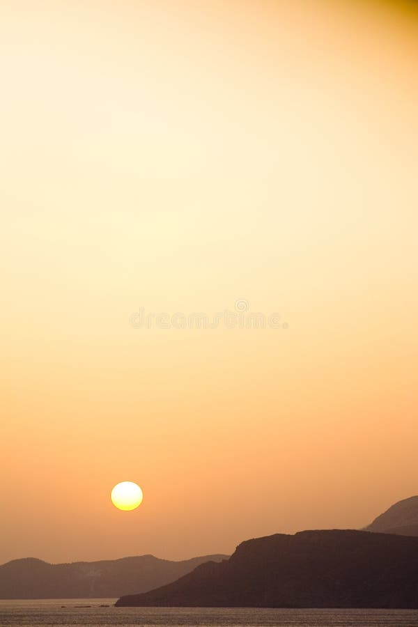 Greece, Crete, sunrise stock image. Image of copy, scene - 57180577