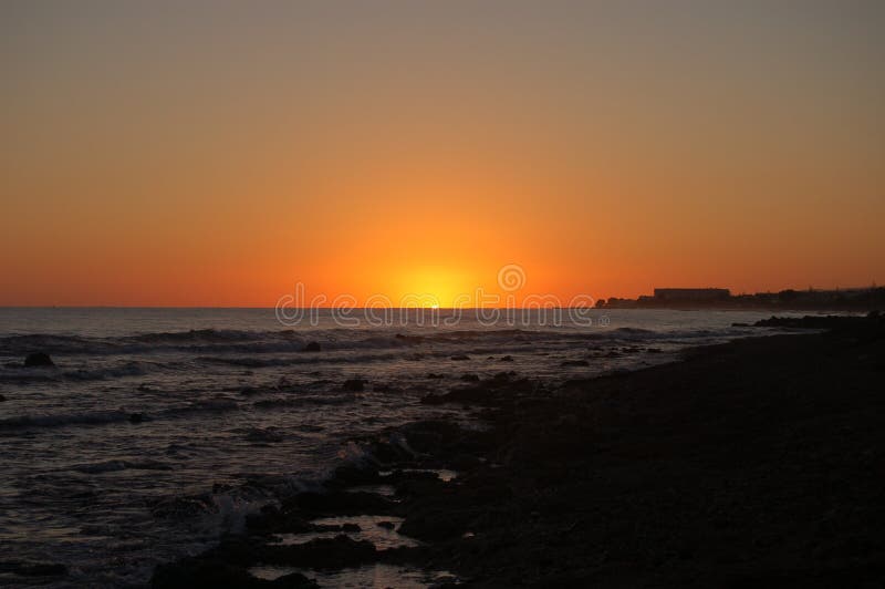 Greece, Crete stock photo. Image of sunrise, lights, greece - 58379152
