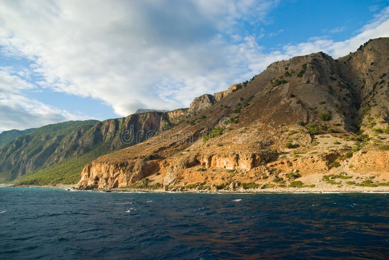 Greece, Crete, White Mountains Stock Image - Image of island, panorama ...