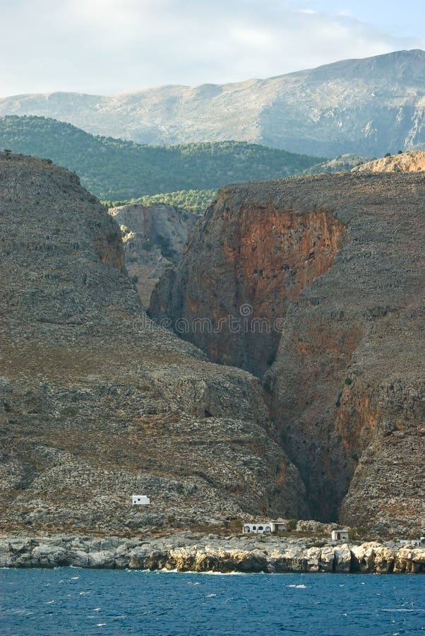 Greece, Crete, White Mountains Stock Image - Image of ravine, high: 7584125