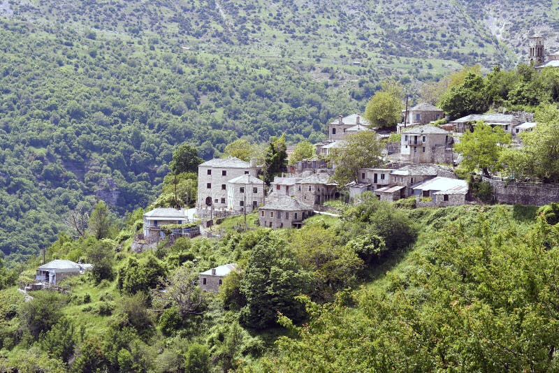 Kalarites Village in Ioannina Epirus Greece Stock Image - Image of ...