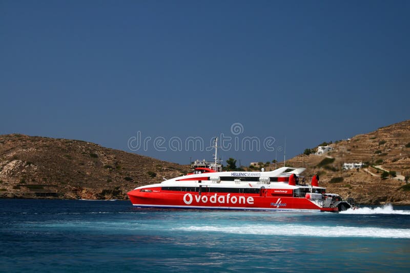 Greece, ferry editorial stock photo. Image of ship, ferry - 10755998