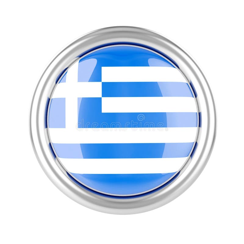 Greece Button Flag Round Shape Stock Illustrations – 126 Greece Button ...