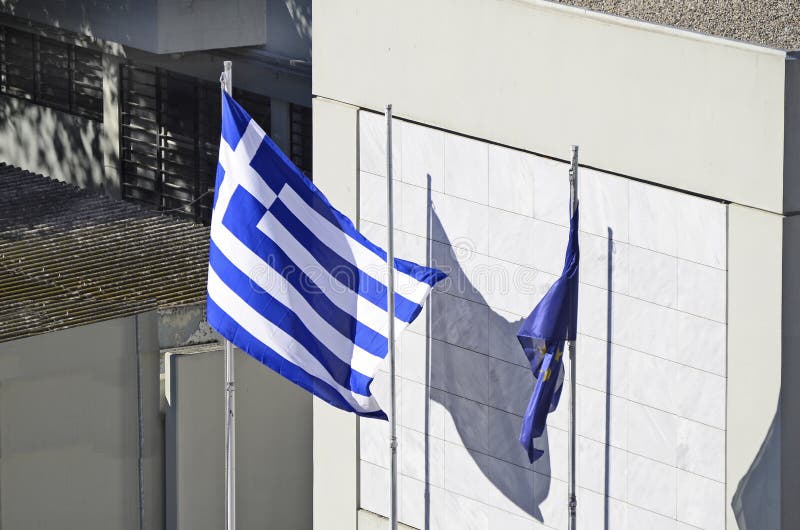 Greece, Flag stock photo. Image of outside, national - 75791996