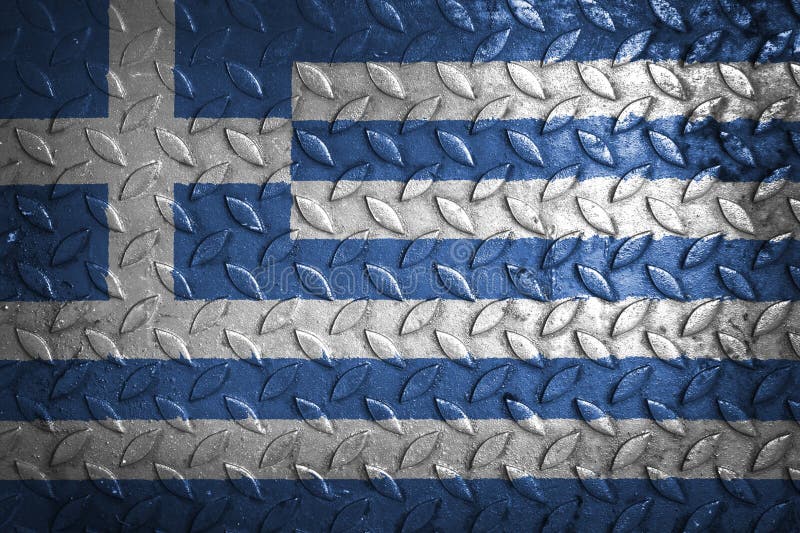 Greece Flag Metallic Texture Stock Illustration - Illustration of metal ...