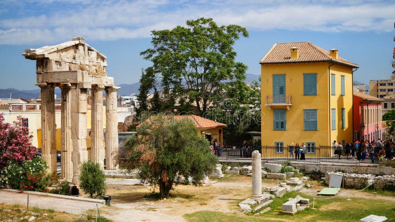 Greece forum romanum editorial photo. Image of athens - 73175856
