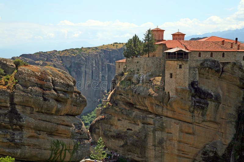 Greece, holy monastery stock image. Image of stone, religious - 14871711