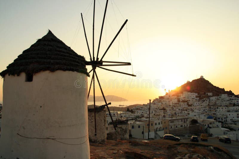 Greece, Ios Island stock image. Image of whitewash, greek - 10755595