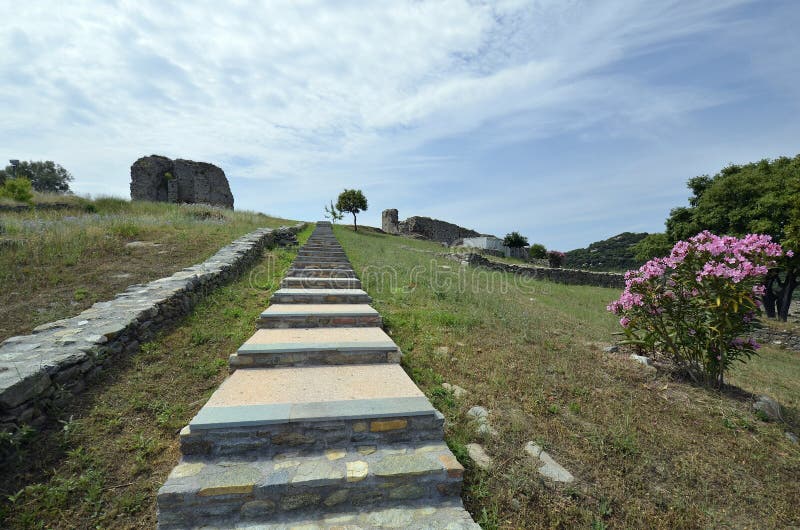 Greece , Kavala, Nea Peramos Stock Image - Image of steps, destination ...