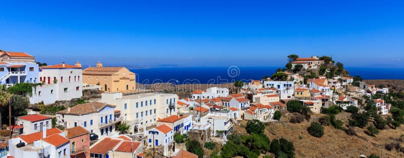 Greece, Kea Island - Ioulis Village Stock Photo - Image of view, chora ...