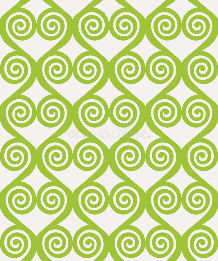 Seamless Trellis Pattern, Greek Key Pattern with Heart Form Stock ...