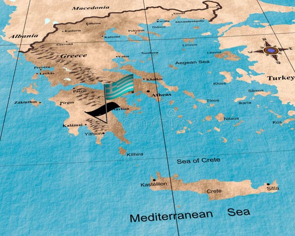 Greece map stock photo. Image of gyros, limit, shore, cape - 9713048