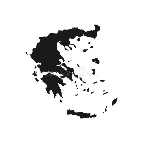 Greece map icon vector stock illustration. Illustration of detailed ...