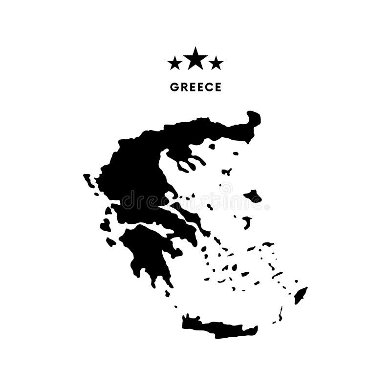 Greece Map. Vector Illustration. Stock Illustration - Illustration of ...