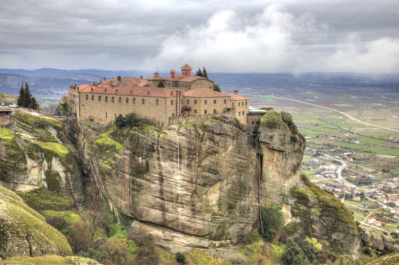 Greece. Meteora. Monastery of Saint Stephen Stock Photo - Image of ...