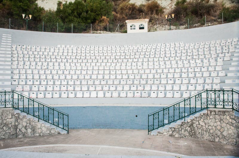 Greece, Modern Amphitheatre in One of the Cities Stock Photo - Image of ...