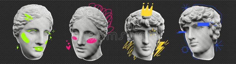 Greece Modern Face with Contemporary Element. Template Design. Vector ...