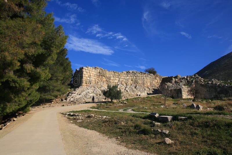 Greece,Mykines,Micene,archeologic Site. Editorial Photo - Image of ...