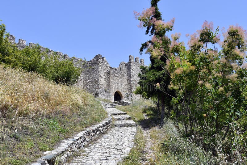Greece , Platamon Castle stock image. Image of pieria - 155513731
