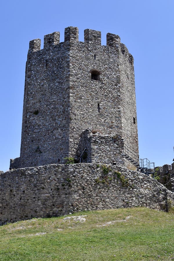 Greece , Platamon Castle stock image. Image of landmark - 155513877