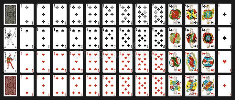 52 Greece Playing Cards with Jokers Stock Vector - Illustration of full ...