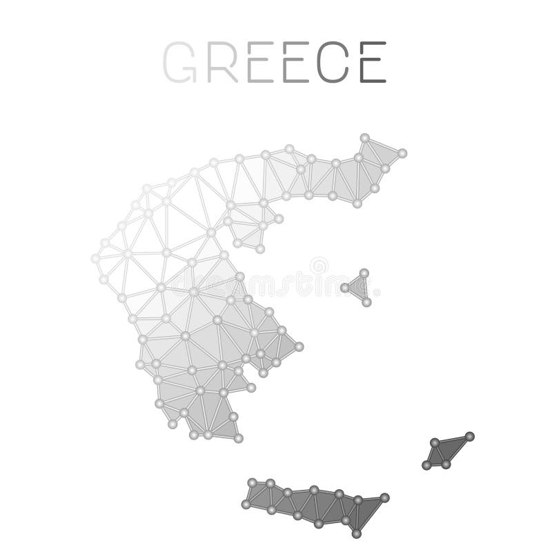 Greece Polygonal Vector Map. Stock Vector - Illustration of europe ...