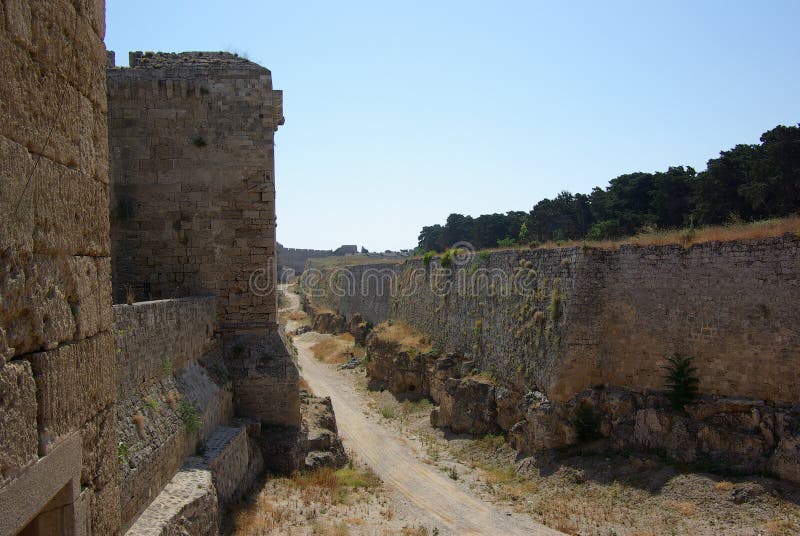 Greece, Rodos stock image. Image of core, tours, archaeological - 78121497