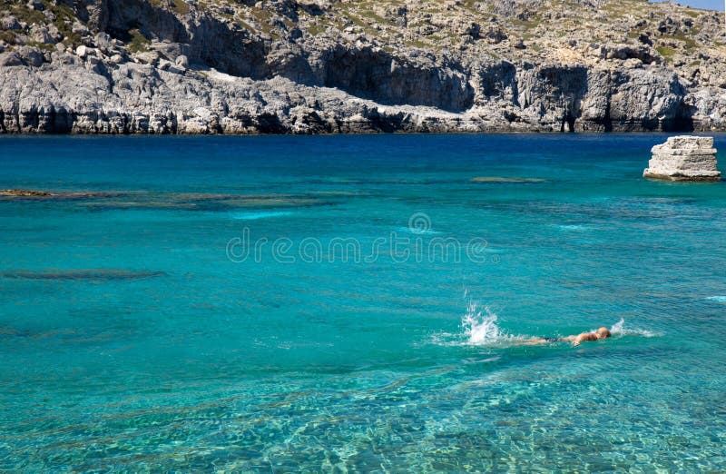 Greece sea stock image. Image of beach, greek, boats - 79924895