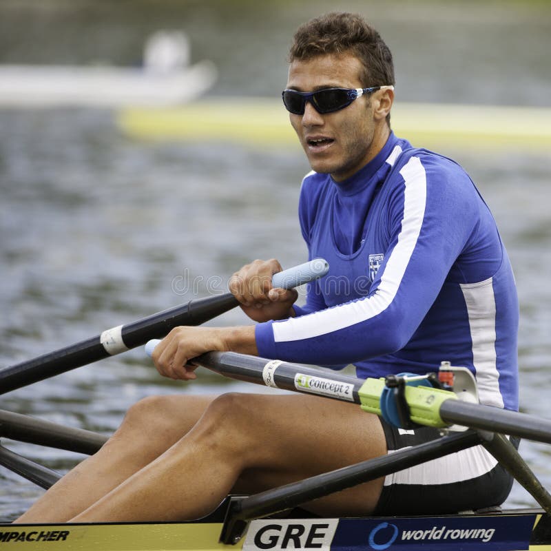 Skiff rowing stock photo. Image of rain, rowing, speed - 15007784