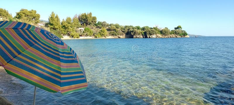Greece Sithonia Beach Sand Sea Holiday Stock Photo - Image of beach ...