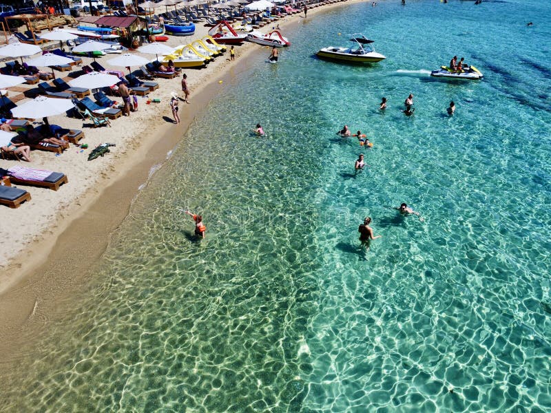 Kalogria beach editorial photography. Image of boating - 255679852