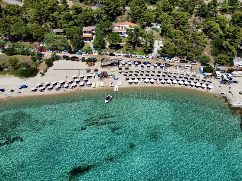 Kalogria beach stock image. Image of kalogria, shore - 255679907