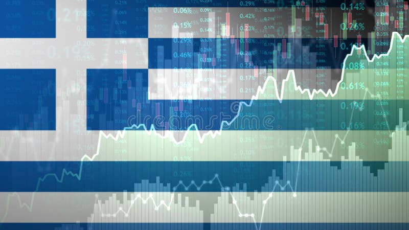 Greece Stock Market Growth and Financial Data Visualization Stock ...
