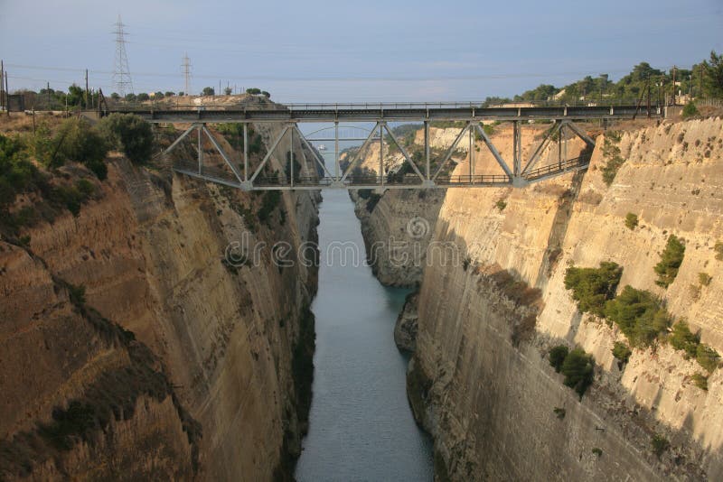Greece, Straith of Corinth. Editorial Stock Photo - Image of greece ...