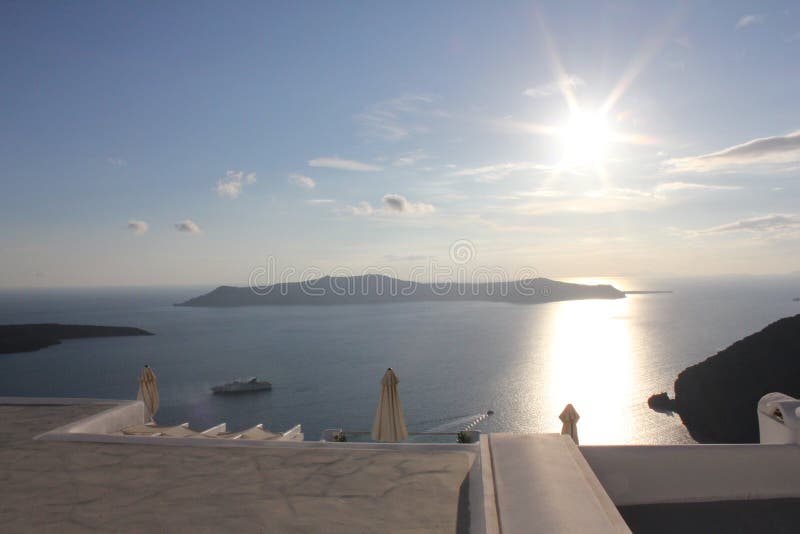 Greece sunshine stock photo. Image of happy, santorini - 56067716