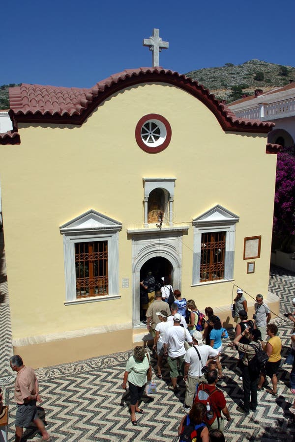 Greece,Symi Island,Panormitis Monastery. Editorial Stock Image - Image ...