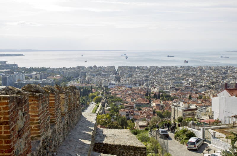 The city Patra, Greece stock image. Image of roofs, blue - 17380661