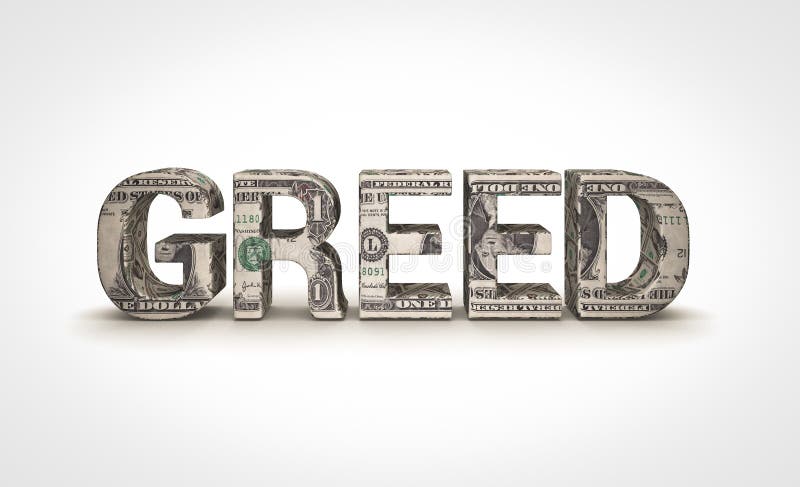 Greed stock illustration. Illustration of concepts, symbol - 6804367