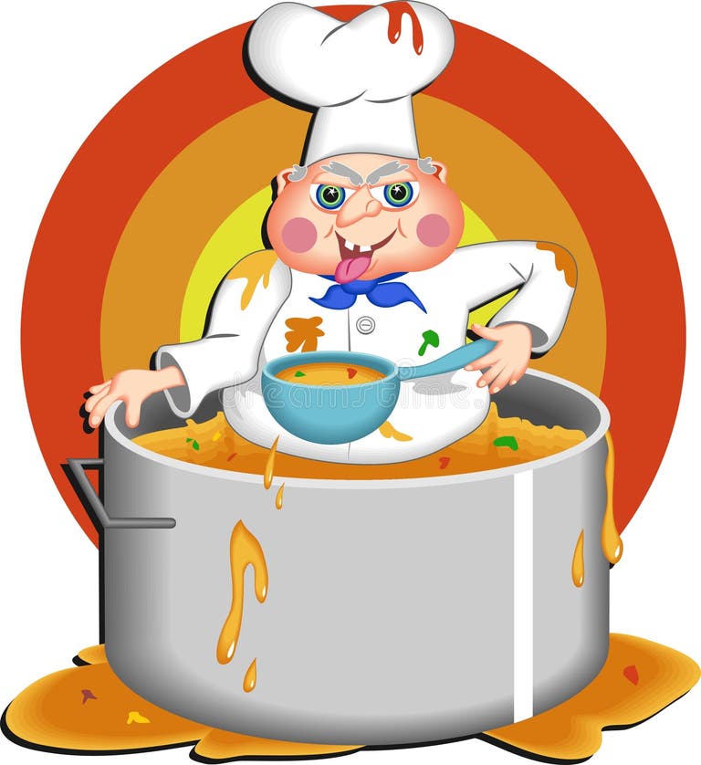 Cartoon Chef Pans Clipart Stock Illustrations – 15 Cartoon Chef Pans ...