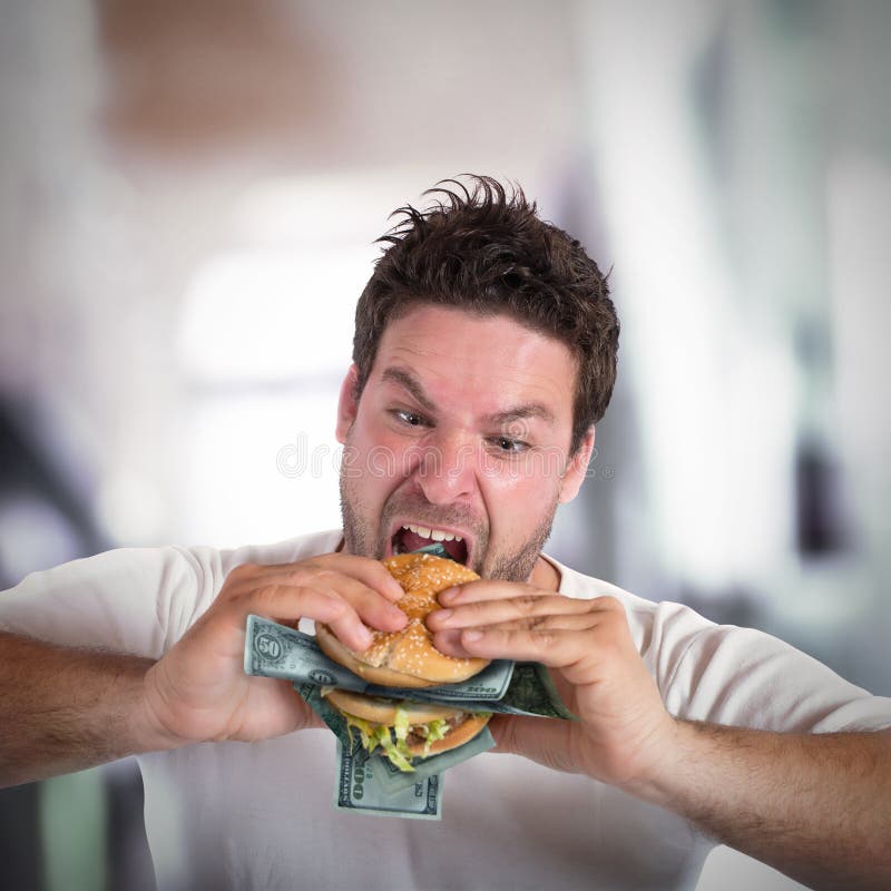 Greedy and fat businessman stock image. Image of greedy - 82609021
