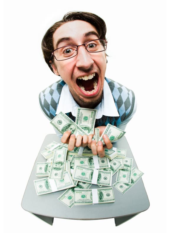 Greedy man stock image. Image of luck, greedy, isolated - 6433045