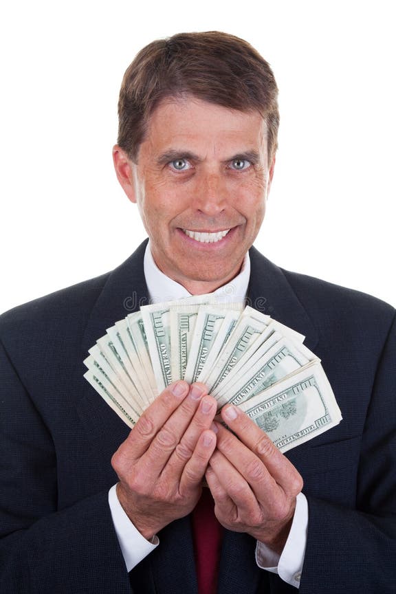 Greedy Man in a Suit stock image. Image of silly, shirt - 19185501