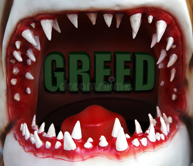 Greed. Text on Speech Bubble Stock Photo - Image of challenge, cash ...