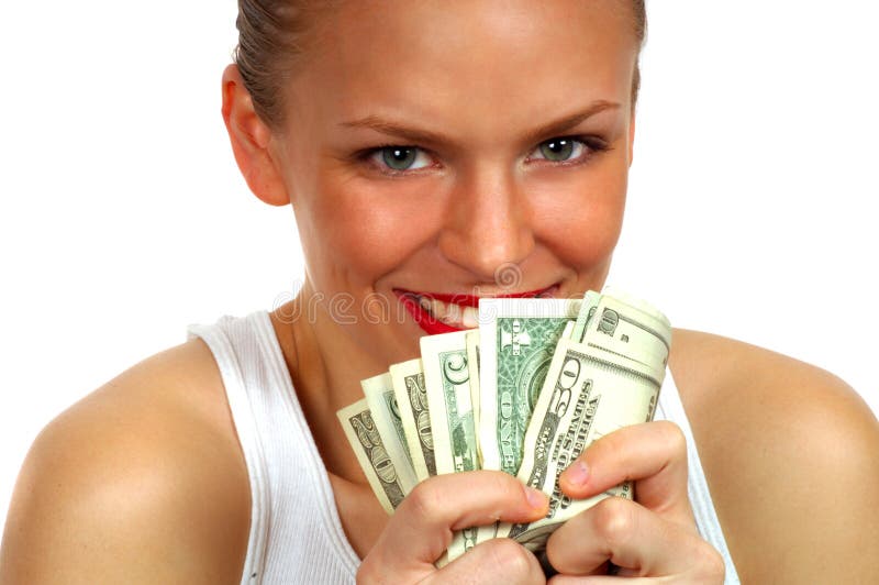 Greedy Woman stock photo. Image of executive, expression - 760190